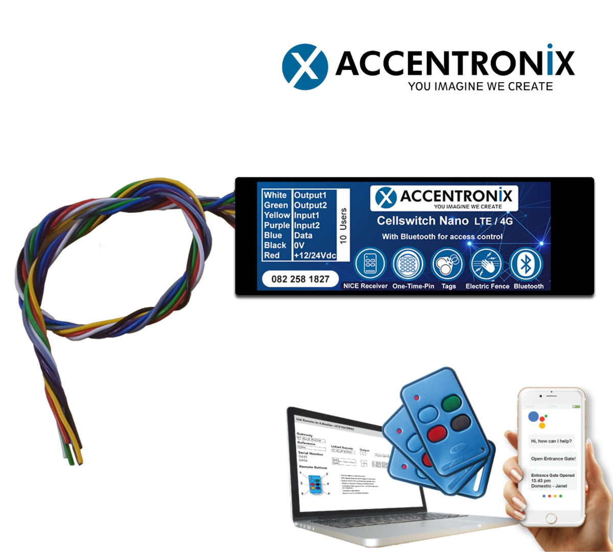 ACCENTRONIX NANO 10-USER GSM UNIT – Security Superstore Shelly Beach