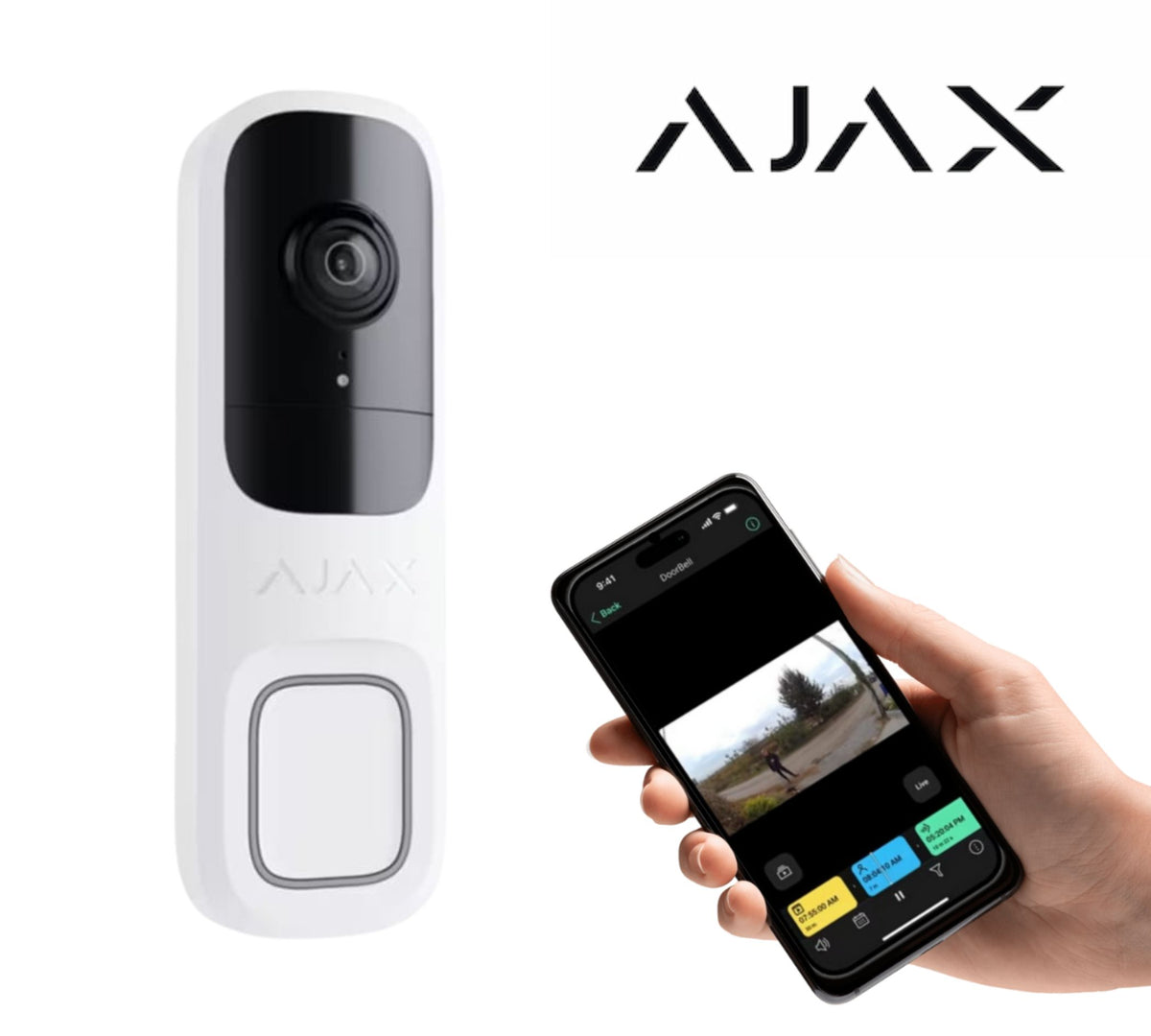 Ajax 4MP Video doorbell with built-in AI & PIR sensor – Security ...