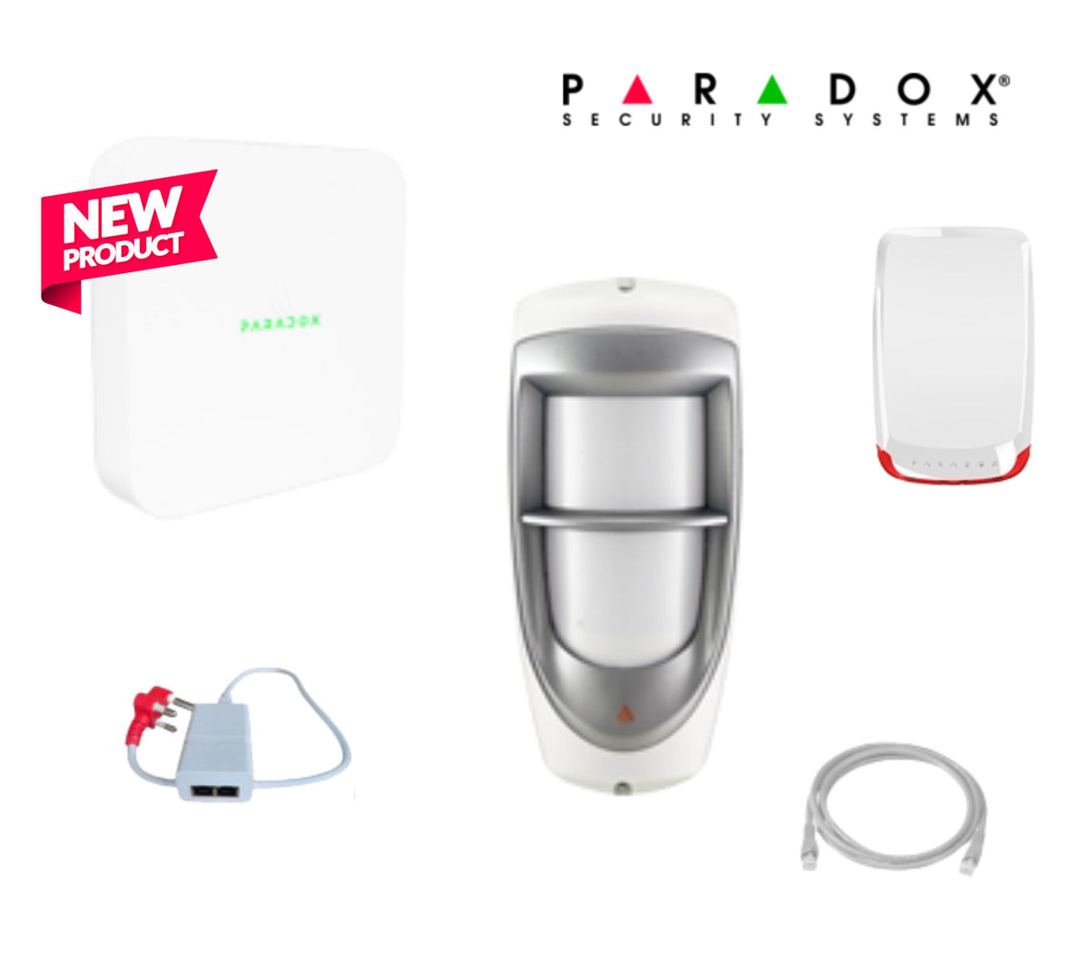 Paradox M25 KIT1-CONSOLE+PoE+Cord+PatchLead+PMD85M+SR230M – Security ...