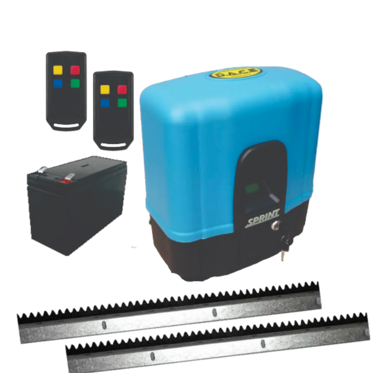 DACE SPRINT 500 Gate Motor Nylon Kit Incl. 2 x TX4 - 500kg – Security ...